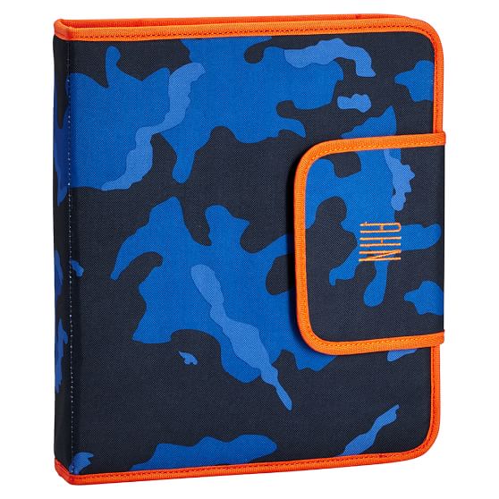 Gear-Up Blue Camo w/ Orange Trim Homework Holder | PBteen