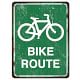 Metal Bike Route Sign | PBteen