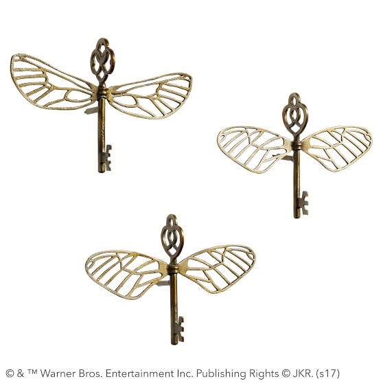 HARRY POTTER™ Flying Key Jewelry Hooks, Set of 3 | PBteen