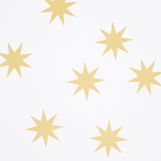 Gold Starburst Wall Decals | PBteen