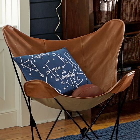 Leather Sling Butterfly Chair | PBteen
