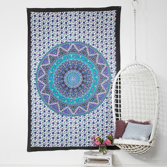 Printed Tapestries, Navy/Purple | PBteen