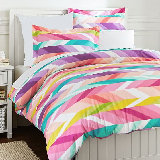 Ikat Stripe Duvet Cover + Sham | PBteen