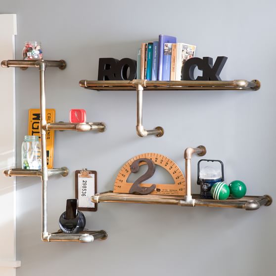 Iron Pipe Shelving | PBteen