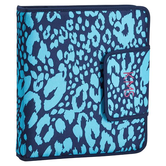 Gear-Up Bright Blue Cheetah Homework Holder | PBteen
