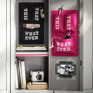 Black + Pink Pocket Essential Locker Accessory | PBteen