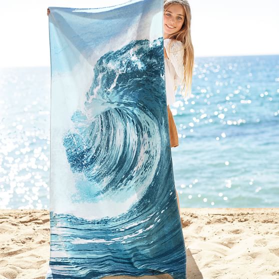 Photoreal Wave Beach Towel | PBteen