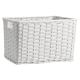 Woven Wicker Baskets, White | PBteen