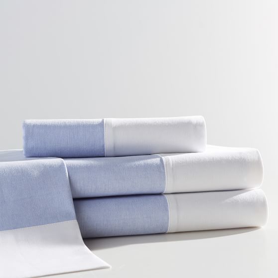 Chambray Cuff Sheet Set | PBteen