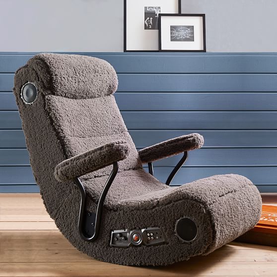 Charcoal Sherpa Got Game Chair | PBteen
