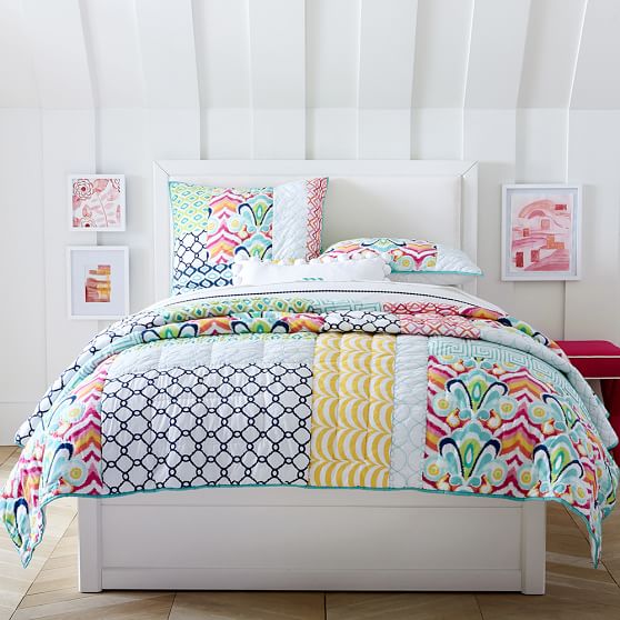 Palm Springs Patchwork Quilt + Sham | PBteen