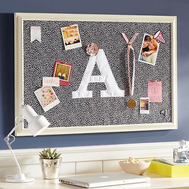 Mini Dot Framed Pinboard - Black | PBteen