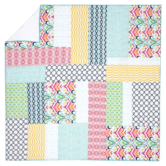 Palm Springs Patchwork Quilt + Sham | PBteen