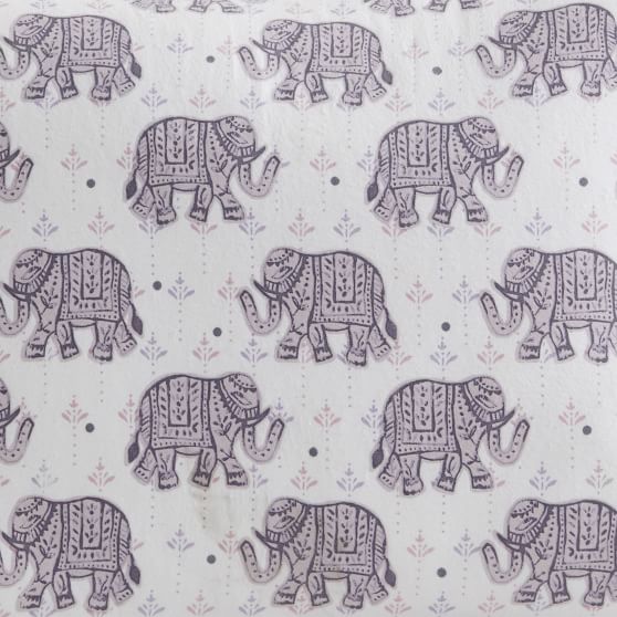 Winter Elephant Flannel Duvet Cover + Sham | PBteen