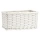 Woven Wicker Baskets, White | PBteen