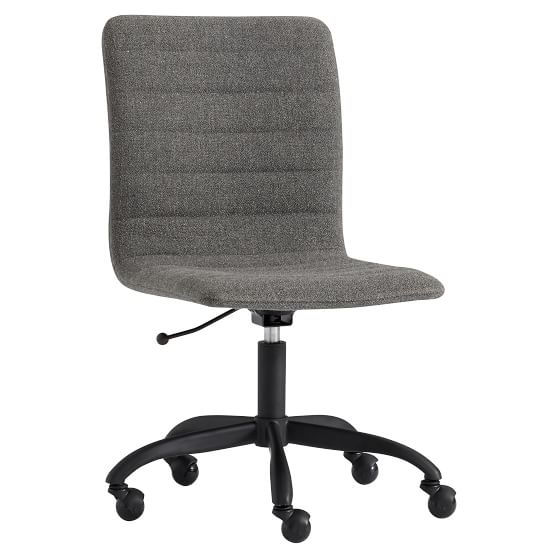 Tweed Charcoal Lane Desk Chair | PBteen