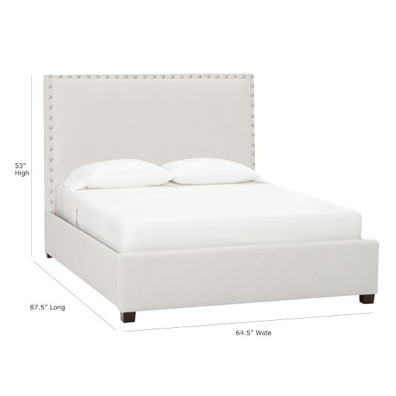 Raleigh Upholstered Square Bed | PBteen