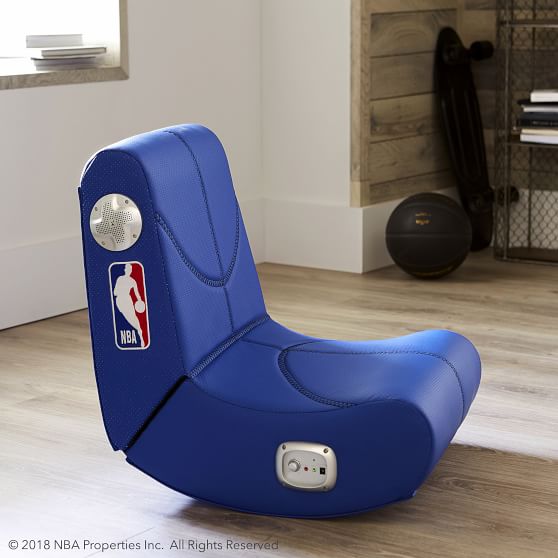 Blue NBA Mini Rocker Speaker Chair | PBteen