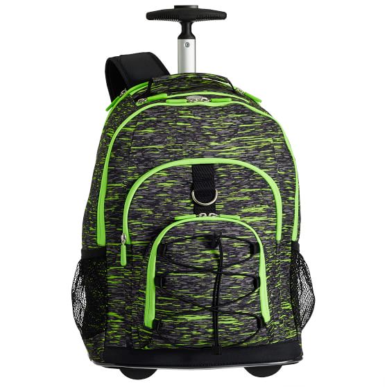Gear-Up Green Static Rolling Backpack | PBteen