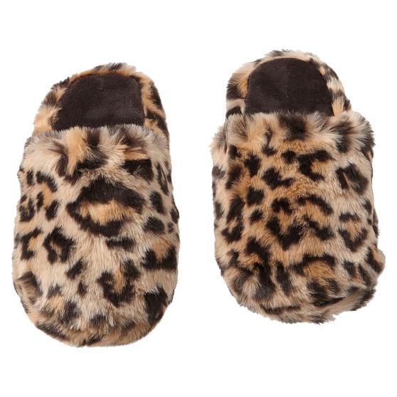 Faux-Fur Slippers, Cheetah | PBteen