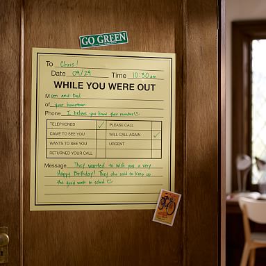 While You Were Out Message Board Decal | PBteen