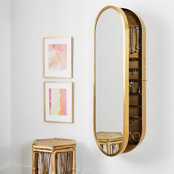 Gold Wall Full Length Jewelry Safe | Pottery Barn Teen