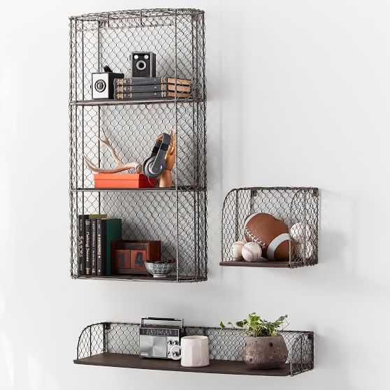 Industrial Metal Shelving | Pottery Barn Teen