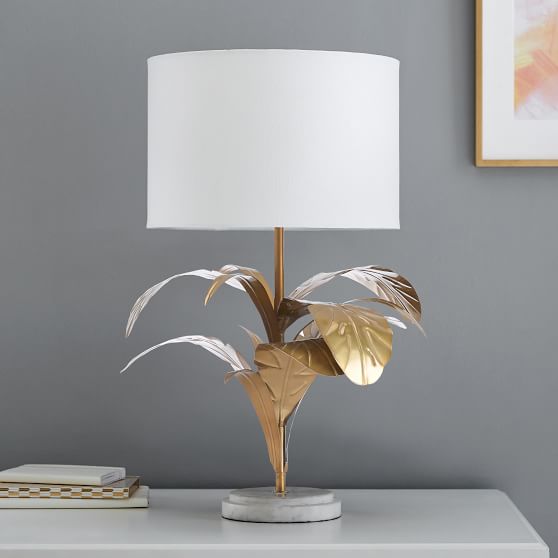 Palm Leaf Table Lamp | Teen Lamp | Pottery Barn Teen