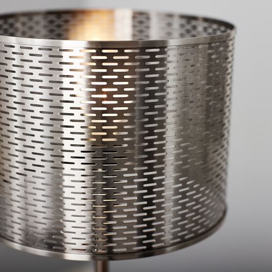 Perforated Shade Table Lamp with USB | Pottery Barn Teen