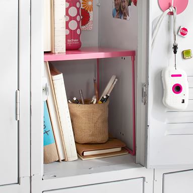 Dark Pink Locker Shelf | Locker Decorations | Pottery Barn Teen