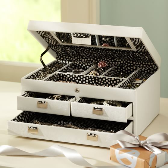Classic Large Jewelry Storage Box | Pottery Barn Teen