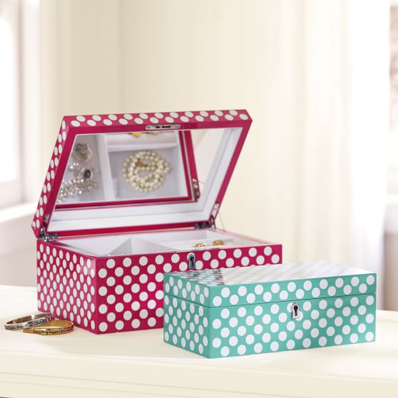Perfectly Preppy Jewelry Boxes | Jewelry Storage | Pottery Barn Teen
