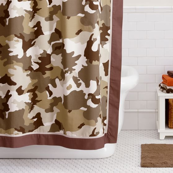 Camo Shower Curtain Sale Pottery Barn Teen
