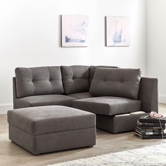Burnett Storage Super Sectional Set | Pottery Barn Teen