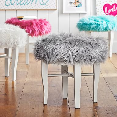 Himalayan Glam Vanity Stool | Teen Vanity | Pottery Barn Teen