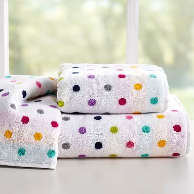 Confetti Dot Teen Bath Towels | Pottery Barn Teen