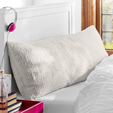 Faux Fur Sherpa Body Pillow Cover | Pottery Barn Teen