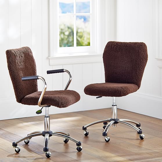 Chocolate Sherpa Airgo Chair| Teen Desk Chair | Pottery Barn Teen