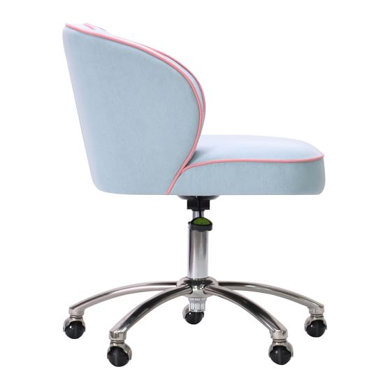 Denim with Piping Wingback Desk Chair| Desk Chair | Pottery Barn Teen