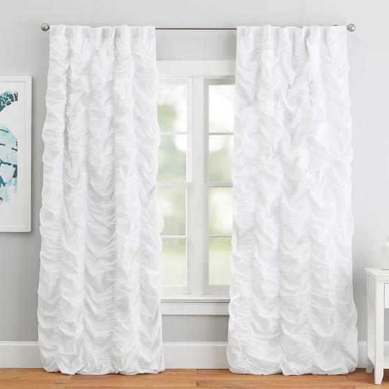 Ruched Blackout Curtain | Teen Curtains | Pottery Barn Teen
