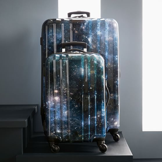Hard-Sided Galaxy Checked Spinner | Teen Luggage | Pottery Barn Teen