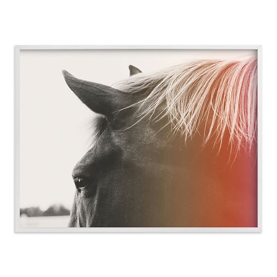 Pink Pony Framed Art by Minted® | Pottery Barn Teen